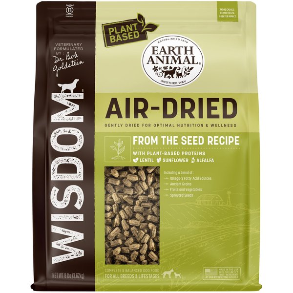 EARTH ANIMAL Wisdom Air-Dried Chicken Recipe Premium Natural Dog Food ...