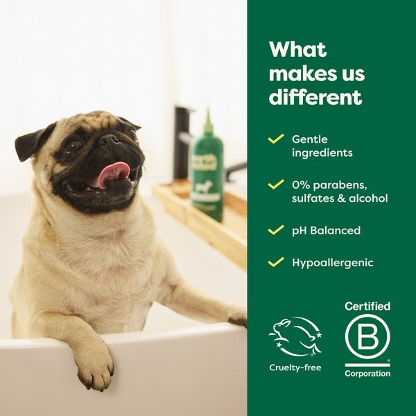 EARTH RATED 3-in-1 Short Coat Dog Shampoo & Conditioner, White Tea ...