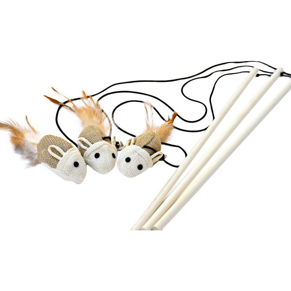 SMARTYKAT Universal Replacement Wand Cat Toy, 3 count - Chewy.com