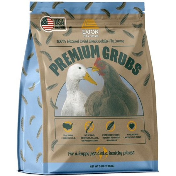 HAPPY HEN TREATS Grub Frenzy Black Soldier Fly Larvae Chicken Treats, 5 ...