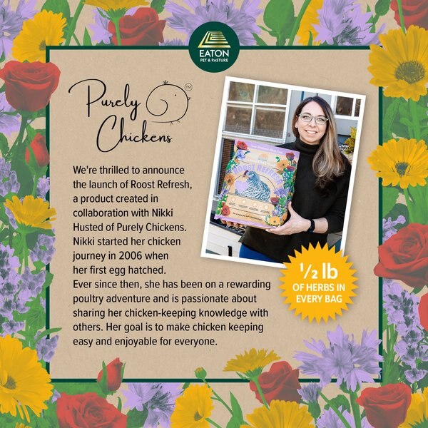 EATON PET & PASTURE Roost Refresh Hemp & Herb Blend Odor Eliminator ...