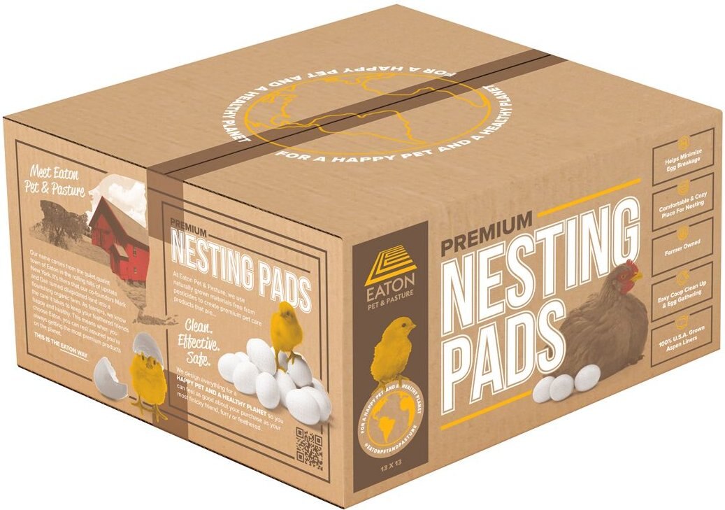 EATON PET & PASTURE USA Grown & Sustainably Harvested Bird Nesting Pad ...