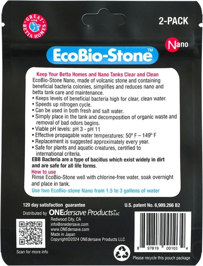 ECOBIO-BLOCK EcoBio-Stone with Beneficial Aquarium Bacteria, 2 count ...