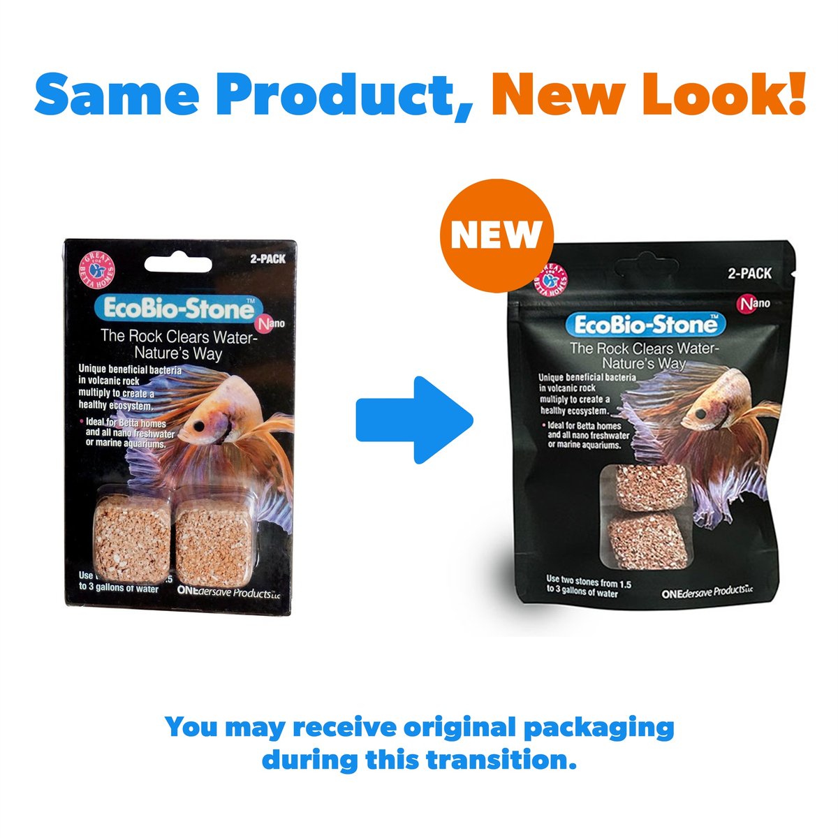 ECOBIO-BLOCK EcoBio-Stone with Beneficial Aquarium Bacteria, 2 count ...