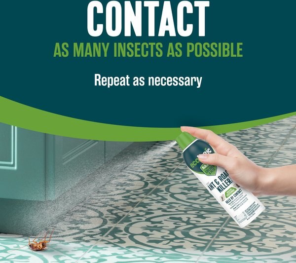 ECOLOGIC Ant & Roach Killer Aerosol Spray, 14-fl oz bottle - Chewy.com