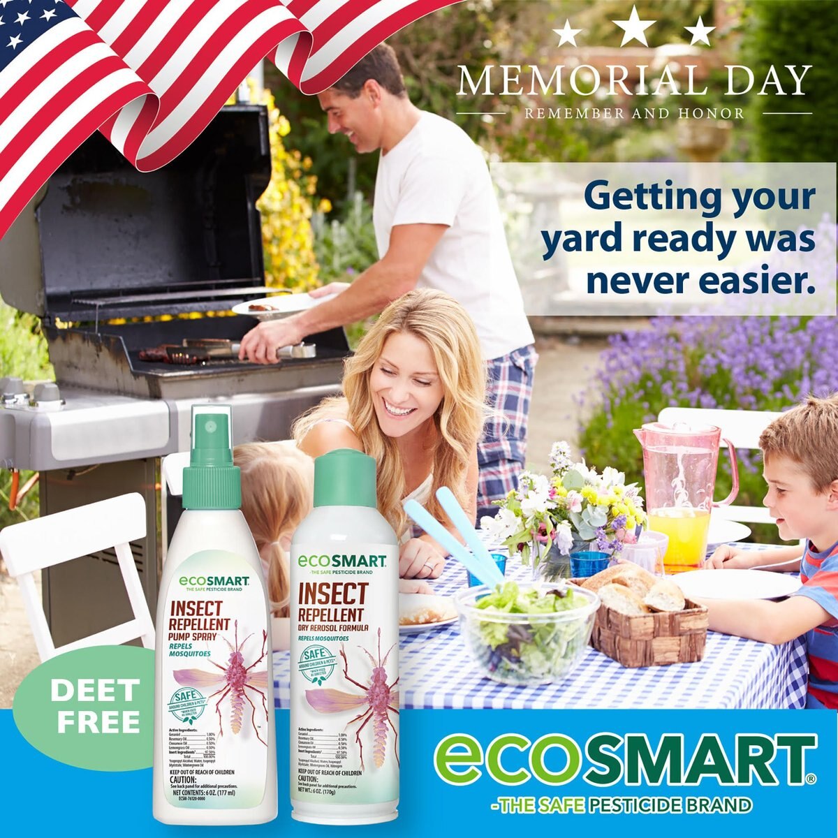 ECOSMART Insect Repellent Pump Spray, 6-fl oz botttle - Chewy.com