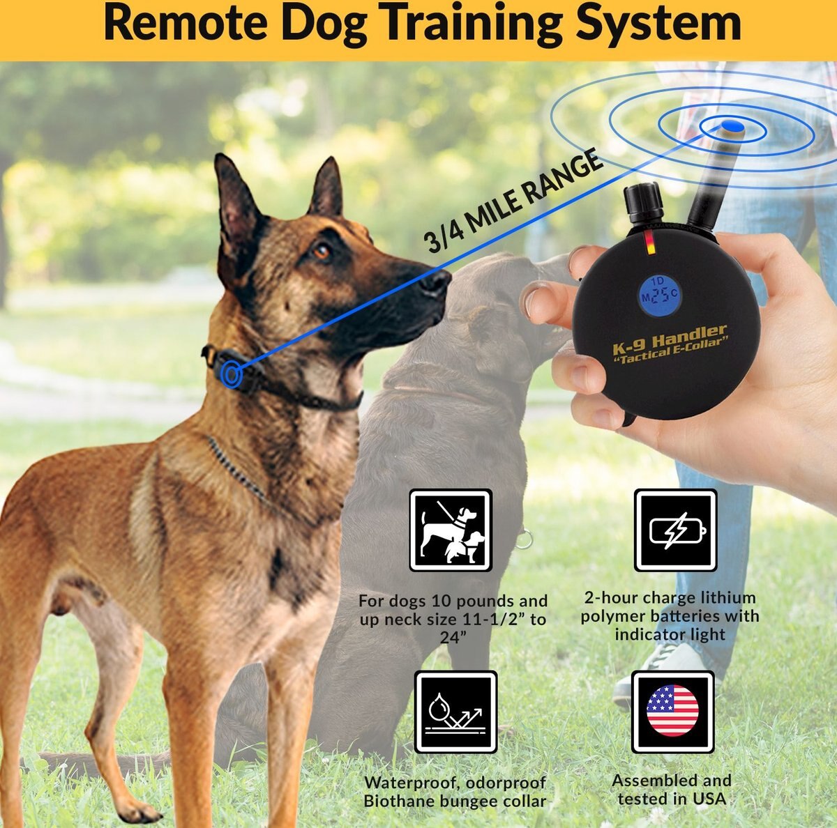 EDUCATOR By E-Collar Technologies Educator K9 Handler 3/4 Mile ...