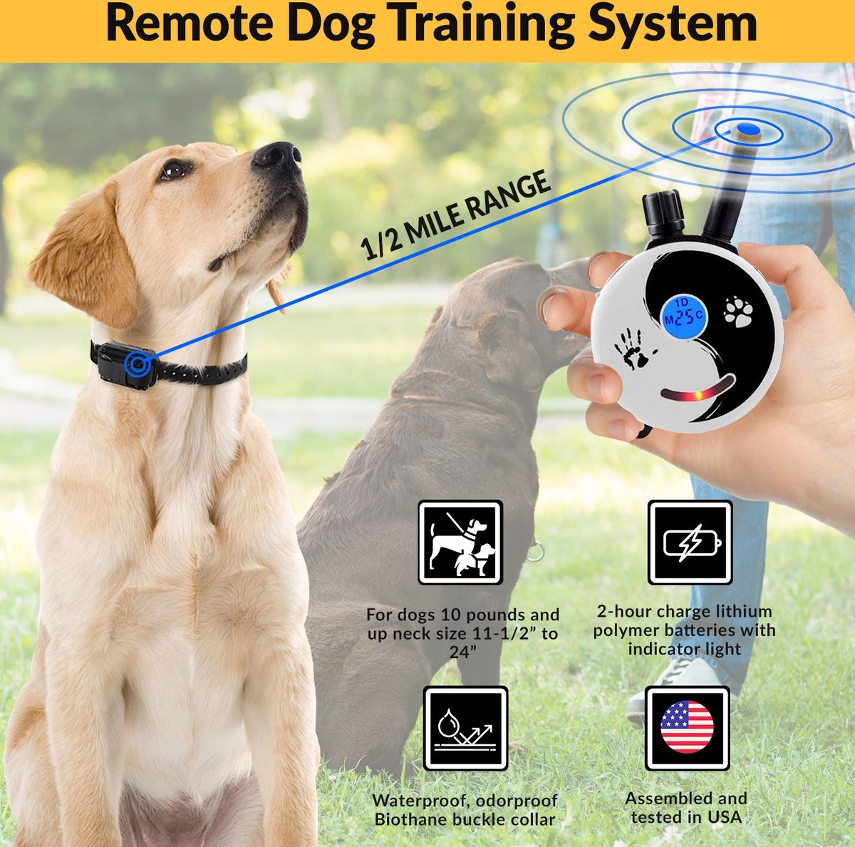EDUCATOR By E-Collar Technologies Zen 1/2 Mile Range Remote Dog ...