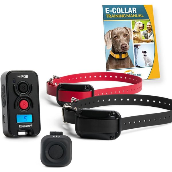 EDUCATOR FE-562B with Finger Button 2 Dog Remote Training System, Black ...