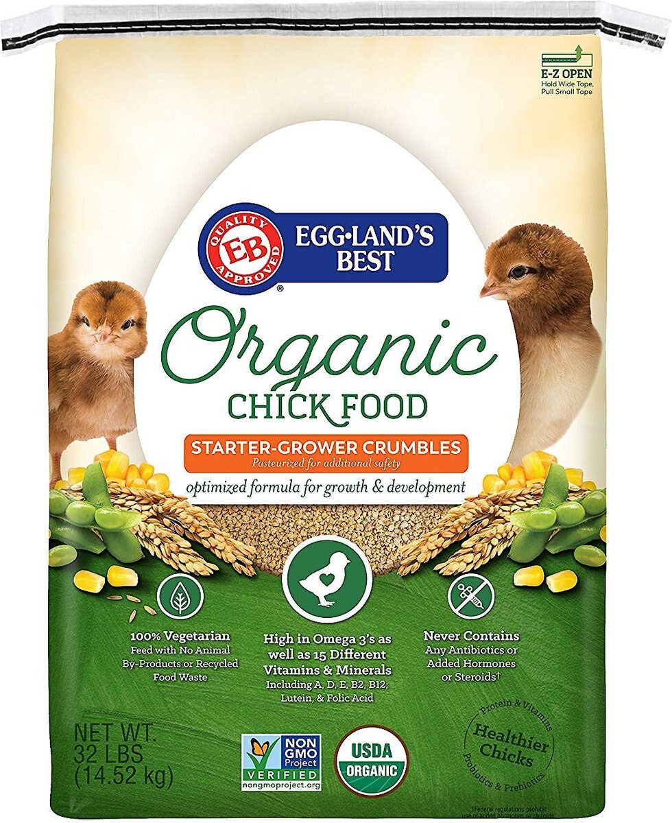 EGGLAND'S BEST 19% Protein Organic Starter-Grower Crumbles Chick Feed ...