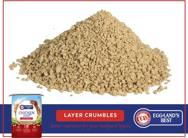 EGGLAND'S BEST All Natural Layer 17% Protein Crumbles Chicken Feed, 20 ...