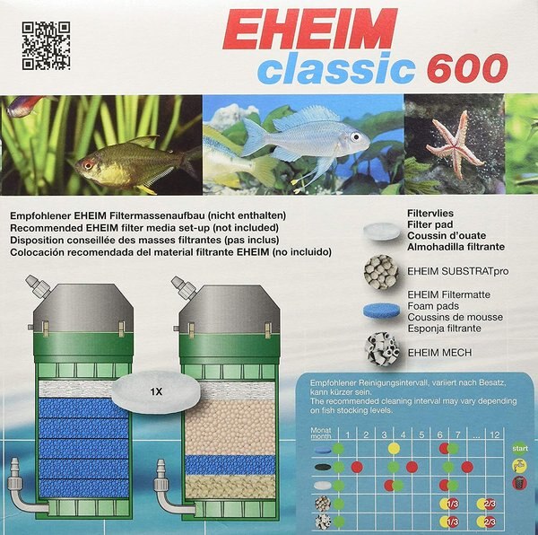EHEIM Classic 600 Fine Foam Pad 2217 Filter Media - Chewy.com