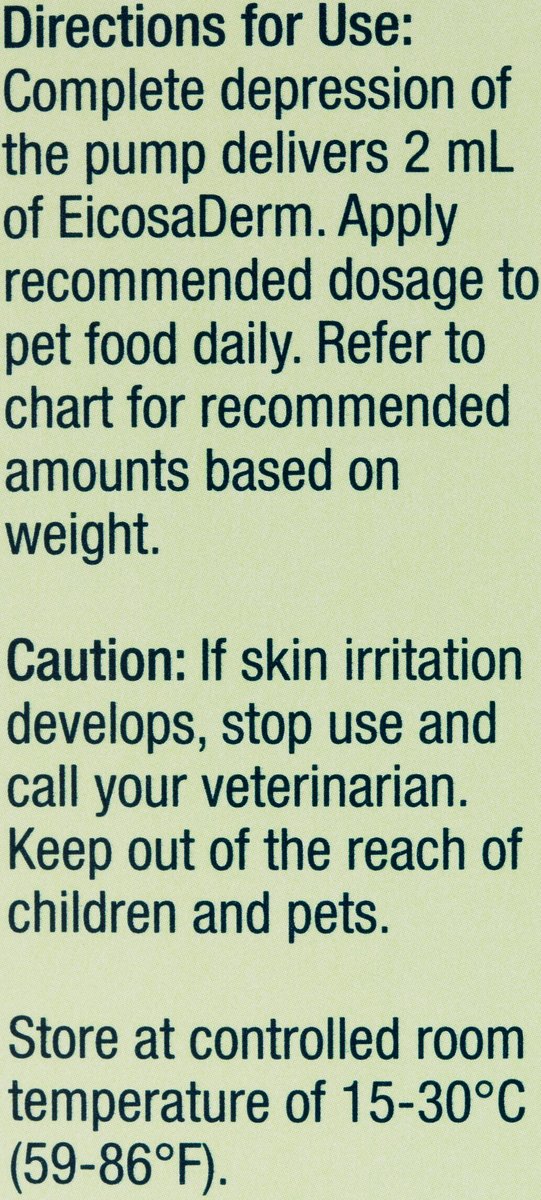 EICOSADERM Omega 3 Liquid Dog & Cat Nutritional Supplement, 8-fl oz ...