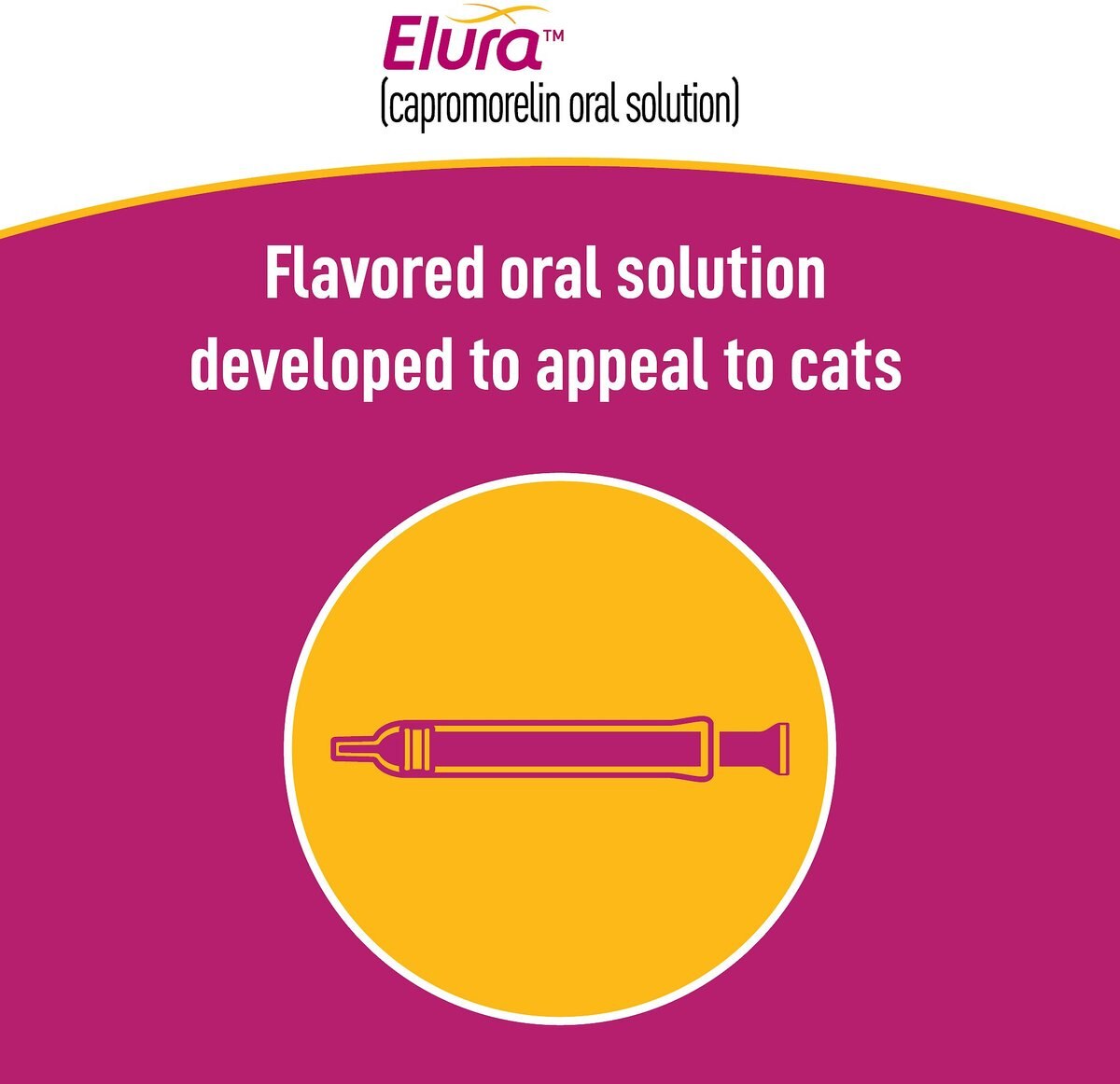 ELURA (capromorelin oral solution) for Cats, 20 mg/mL, 15 mL - Easy ...