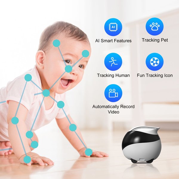 ENABOT EBO AIR AIl Family Robot Care Dog & Cat Camera - Chewy.com