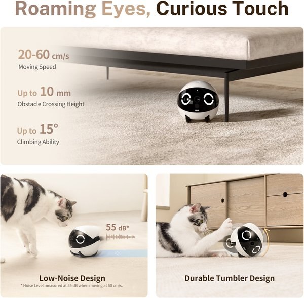 ENABOT ROLA Mini Moveable Wi-Fi Pet Camera - Chewy.com