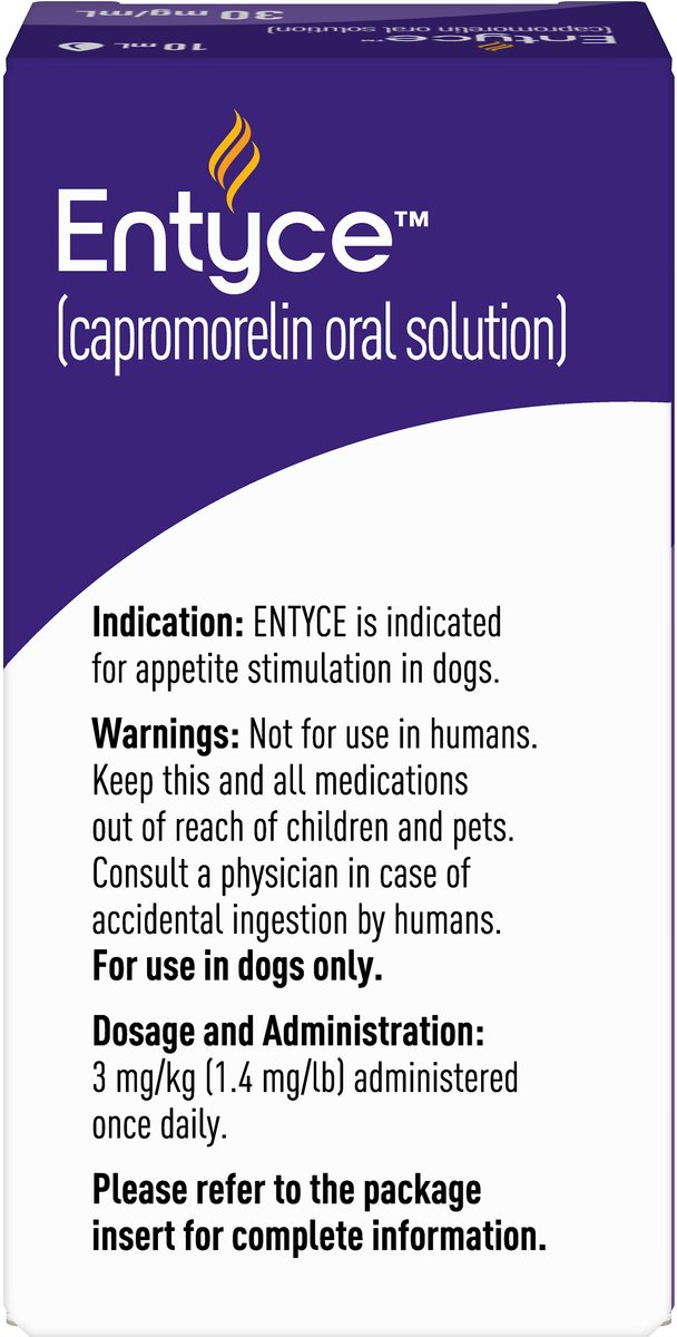 ENTYCE (capromorelin) Oral Solution for Dogs, 30-mg/mL, 10-mL - Easy ...