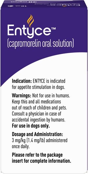 ENTYCE (capromorelin) Oral Solution for Dogs, 30-mg/mL, 10-mL - Easy ...