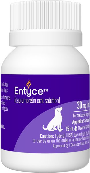 ENTYCE (capromorelin) Oral Solution for Dogs, 30-mg/mL, 15-mL, 2 Count - Easy Refills | Chewy Rx