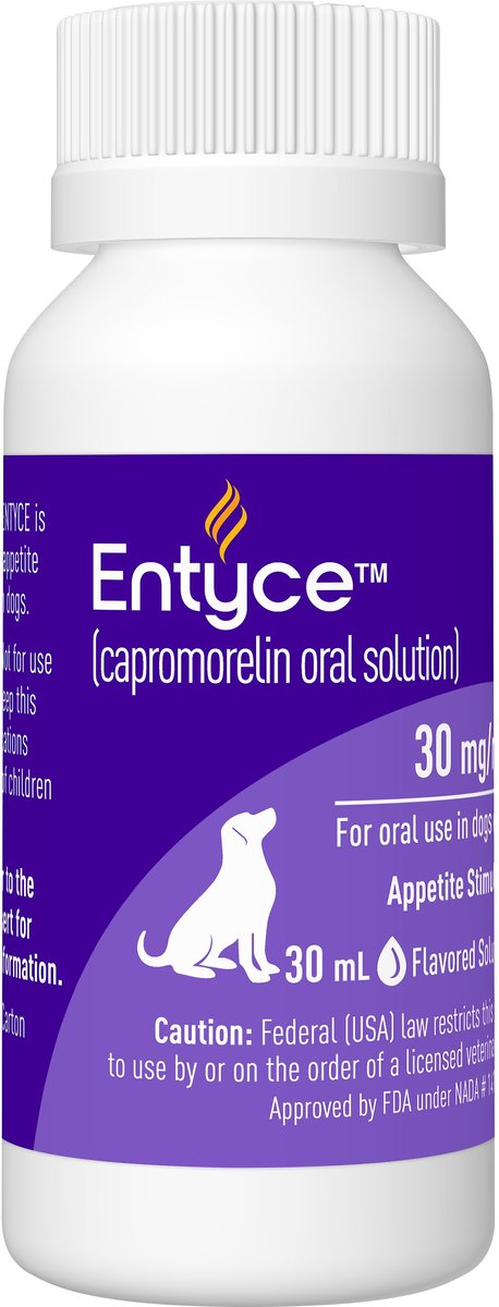 ENTYCE (capromorelin) Oral Solution for Dogs, 30-mg/mL, 30-mL - Easy ...