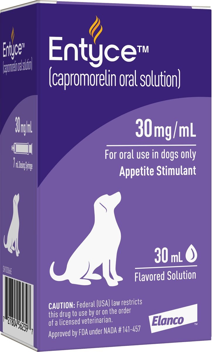 ENTYCE (capromorelin) Oral Solution for Dogs, 30-mg/mL, 30-mL - Easy ...