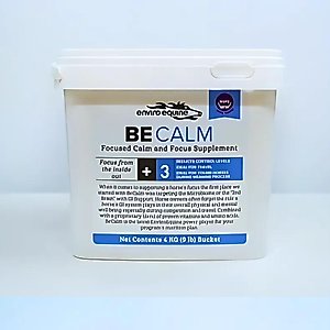 ENVIRO EQUINE BeCalm Powder Horse Calming Supplement, 9-lb bucket ...