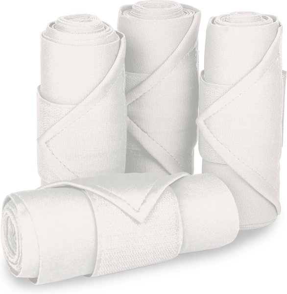 EQUI-ESSENTIALS Poly Standing Horse Leg Wraps, White, 5-in x 5-ft ...