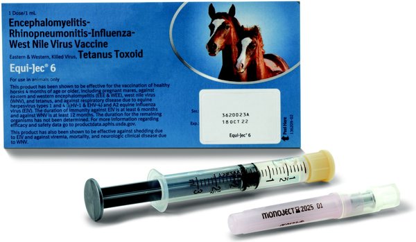EQUI JEC 6 Vaccine for Horses, 1mL Syringe - Chewy.com