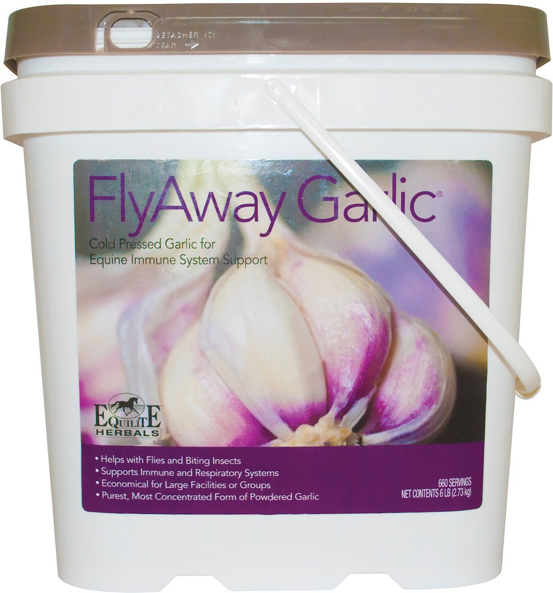 EQUILITE HERBALS FlyAway Garlic Immune System Support Powder Horse ...