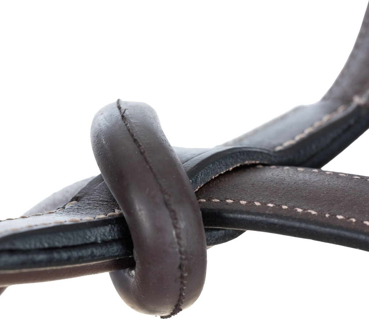 EQUINAVIA Valkyrie Fancy Stitched Running Martingale, Chocolate Brown ...