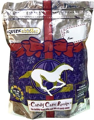 EQUINE EDIBLES Therapeutic Bran Mash Candy Cane Recipe Horse Treats, 22 ...