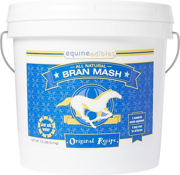 EQUINE EDIBLES Therapeutic Bran Mash Original Recipe Horse Treats, 7.5 ...