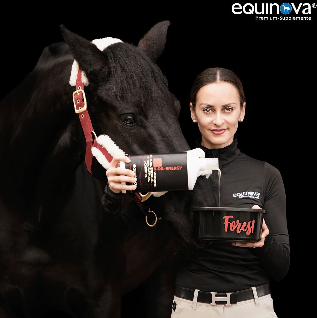 Discontinued - EQUINOVA X-Oil Energy Horse Supplement, 8.5-fl oz bottle - Chewy.com