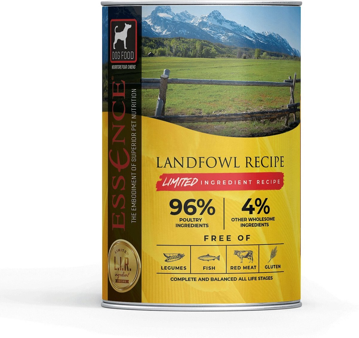 ESSENCE Limited Ingredient Recipe Landfowl Recipe Wet Dog Food, 13-oz ...