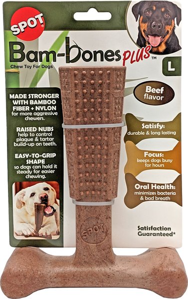 ETHICAL PET Bam-bones Plus Beef Tough Dog Chew Toy, 7-in - Chewy.com