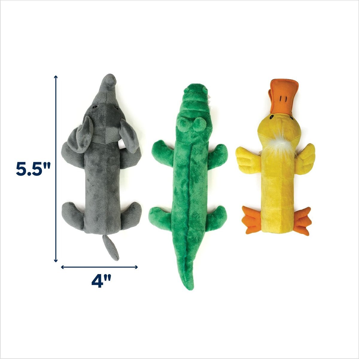 ETHICAL PET Crunch & Squeak Plush Bottle Dog Toy, Character Varies ...