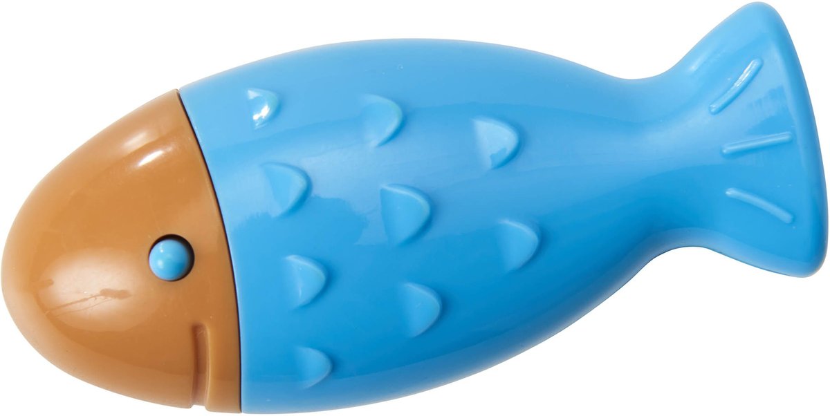 ETHICAL PET Finley Fish Electric Laser Chaser Cat Toy, Blue/Orange ...