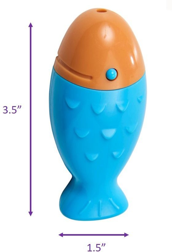 ETHICAL PET Finley Fish Electric Laser Chaser Cat Toy, Blue/Orange ...