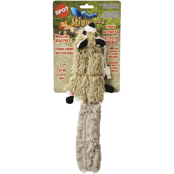 ETHICAL PET Flippin' Skinneeez Racoon Exercise Cat Toy with Catnip ...