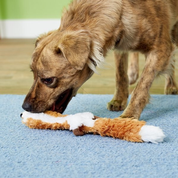 ETHICAL PET Skinneeez Forest Series Fox Stuffing-Free Squeaky Plush Dog ...
