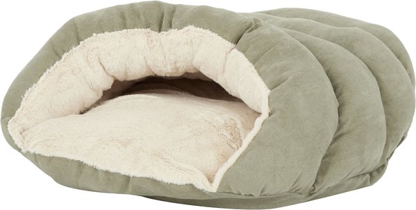 ETHICAL PET Sleep Zone Cuddle Cave Cat & Dog Bed, 22-in, Sage - Chewy.com