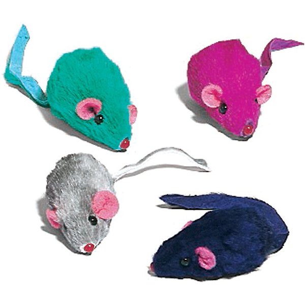CATIT Deluxe Fur Mouse Cat Toy, Large, 12 count - Chewy.com