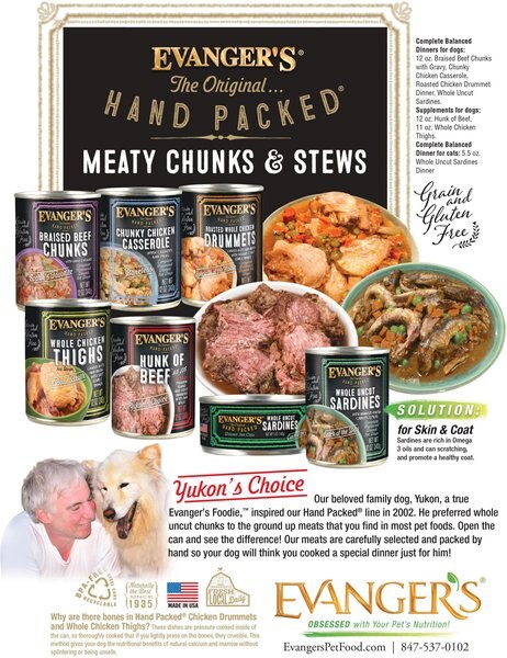 EVANGER'S Grain-Free Rabbit Canned Dog & Cat Food, 6-oz, case of 24 ...