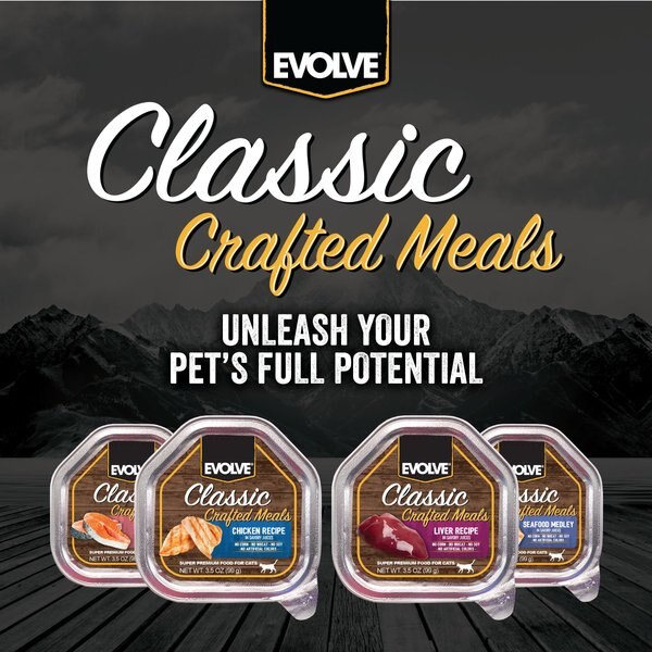 EVOLVE Evolve Classic Crafted Meals Liver Recipe Pate Wet Cat Food, 3.5 ...