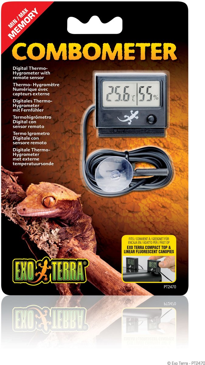 EXO TERRA Combometer Digital Thermometer & Hygrometer - Chewy.com