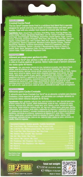 EXO TERRA Crested Gecko Reptile Food, 8-cups - Chewy.com