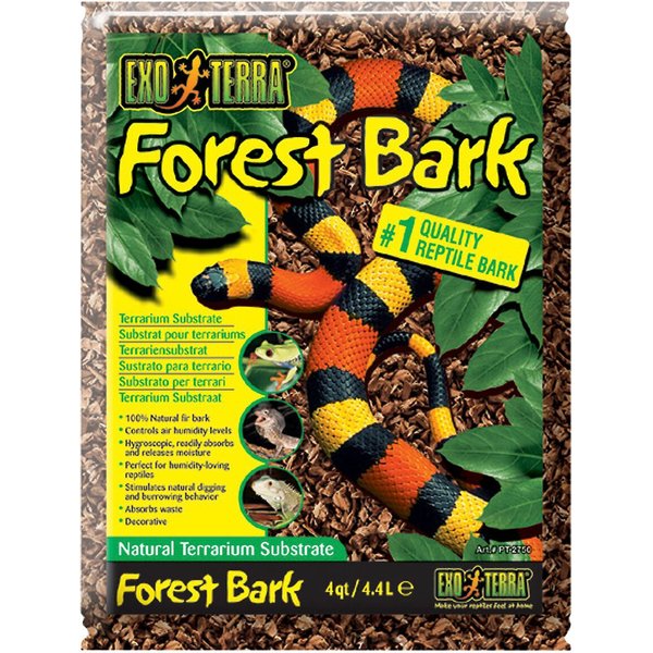 ZOO MED Premium Repti Bark Natural Fir Reptile Bedding, 4-qt bag ...