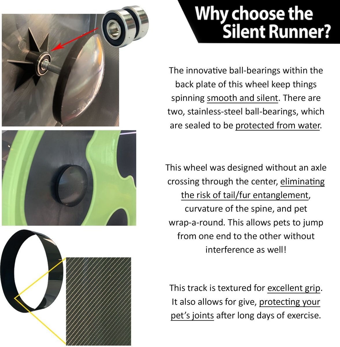 EXOTIC NUTRITION Moon Runner Silent Hamster Exercise Wheel - Chewy.com