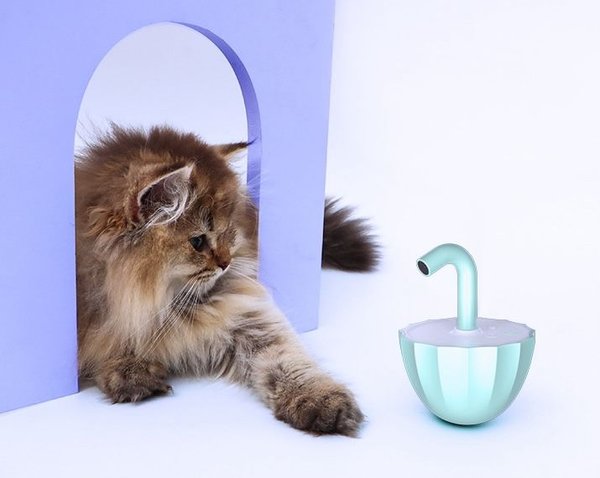 EYS Interactive Roly-Poly Random Laser Cat Toy, Lime Green - Chewy.com