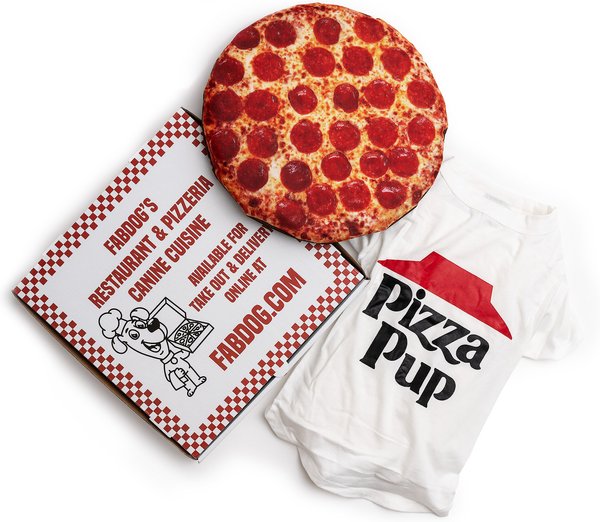 FABDOG Box of Pizzas Squeaky Stuffing-Free Plush Dog Toy - Chewy.com